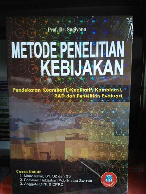 BUKU METODE PENELITIAN KEBIJAKAN SUGIYONO Lazada Indonesia