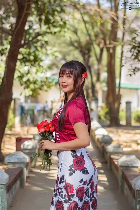 Myanmar Cute Girl Beautiful Asian Girls Burmese Girls Traditional