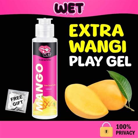 CRAZY TASTY WET FRUITY Mango Adult Personal Lubricant Water Based Lube Massage Oil
