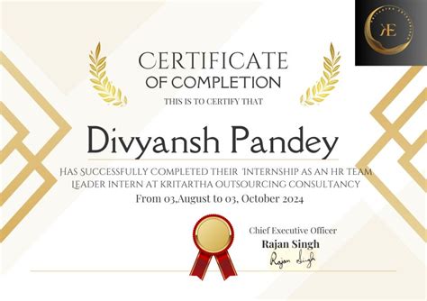 Hrintern Hrtl Internship Kritarthaoutsourcingconsultancy