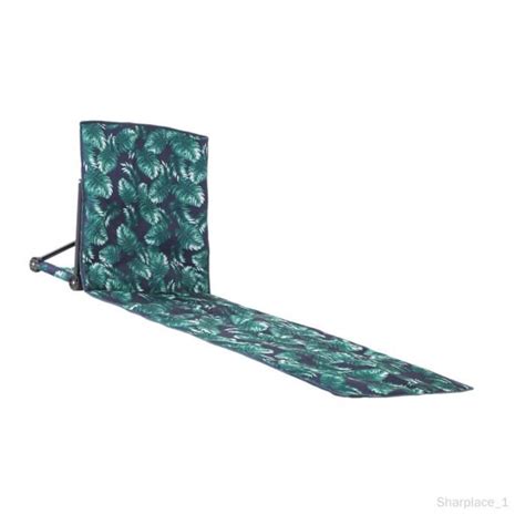 Chaise de plage Non spécifié Pliable Vert Dossier Portable