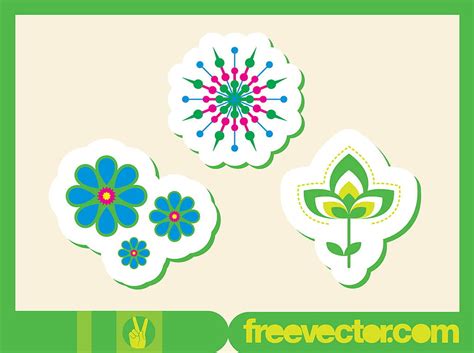 ملصقات الزهور Ai Uidownload