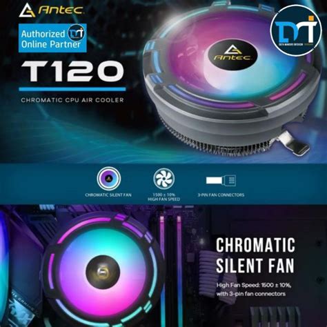 Jual Antec T120 Chromatic Air Cpu Cooler For Socket Intel And Amd Jakarta Pusat Duta Mandiri