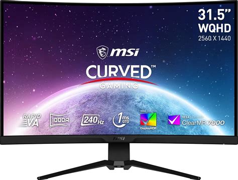 Msi Mag Cqrxf X Wqhd Curve R Rapid Va Hz Ms Freesync Premium