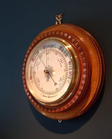 Large Mid Victorian Porcelain Dial Barometer Sturmans Antiques