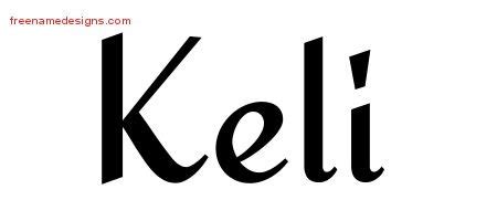 Calligraphic Stylish Name Tattoo Designs Keli Download Free Free Name