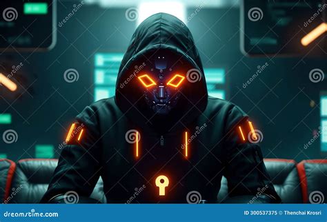 Ai Cybersecurity Navigating The Threat Landscape With Robotic Defense Stock Illustration