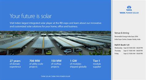 Renewable Energy India Expo Tata Power Solar