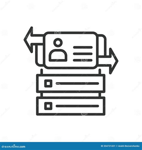 Server Name Identification Icon In Line Design Server Name Identification Snmp Protocol