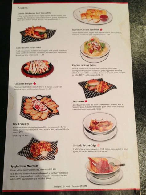 Menu At Local Heroes Oklahoma Edition Pub And Bar Ottawa Robertson Rd