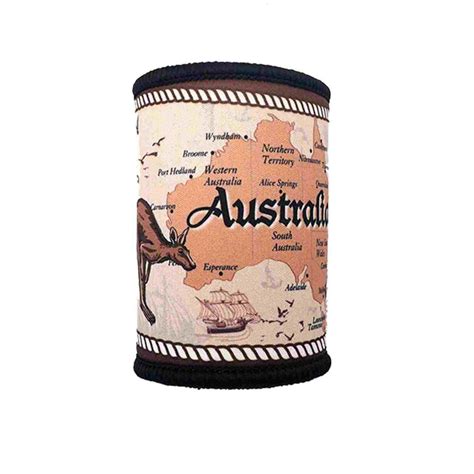 Stubby Holder Aus Map And Icons