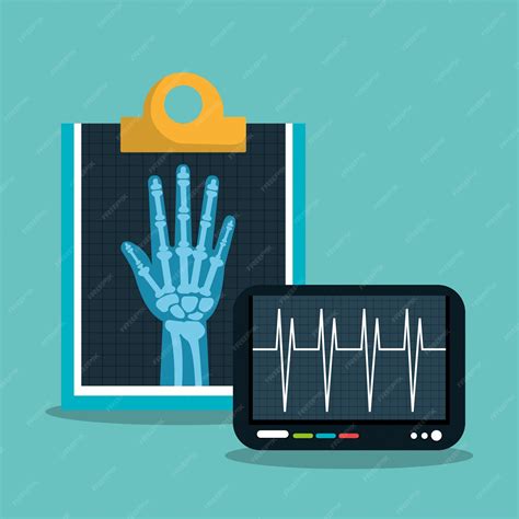 Premium Vector X Ray Digital Medical Healthcare Isolated
