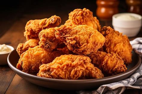 Homemade Fried Chicken Premium Ai Generated Image