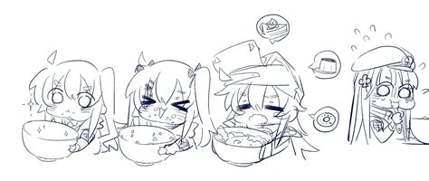 Hk416 Ump45 Ump9 And G11 Girls Frontline Drawn By Suxiaojei