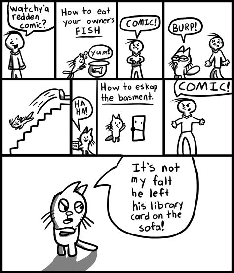 Comic Cat Zero Tad I Guess