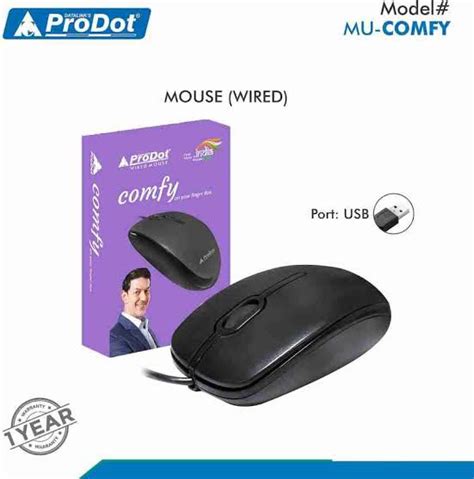 Oxytech International Prodot Usb Wired Mouse Model Comfy
