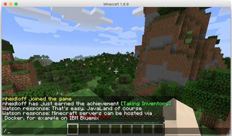 Integrating Watson Dialog Into Minecraft On Bluemix Niklas Heidloff