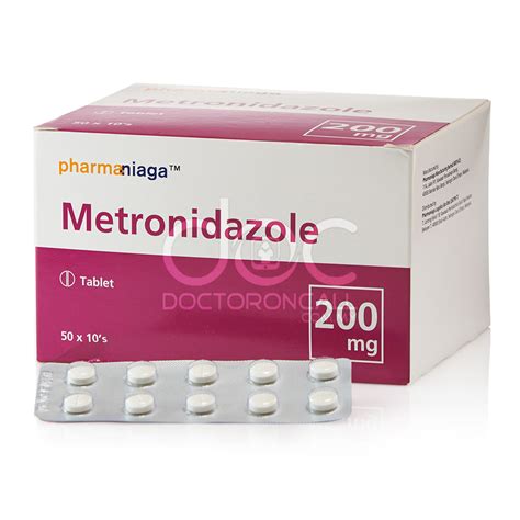 Buy Pharmaniaga Metronidazole 200mg Tablet 10s Strip Uses Dosage