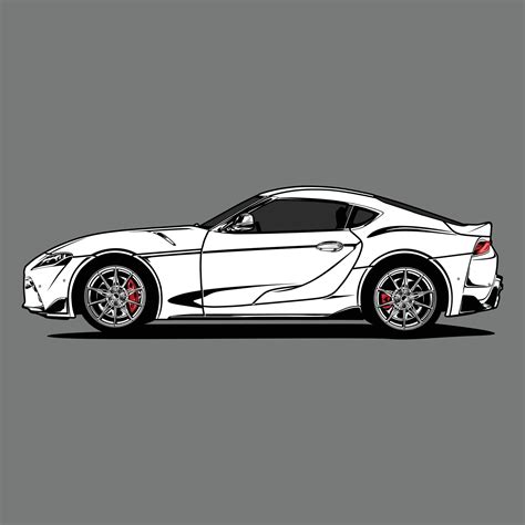 Side View Car Vector Illustration For Conceptual Design 27660237 Vector