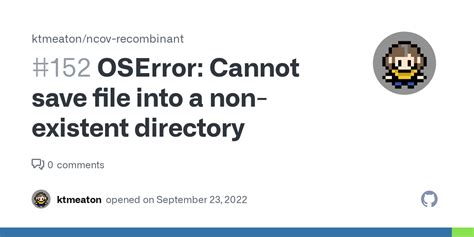 Oserror Cannot Save File Into A Non Existent Directory · Issue 152