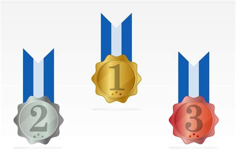 Premium Vector Vector About First Place Second Place Third Place