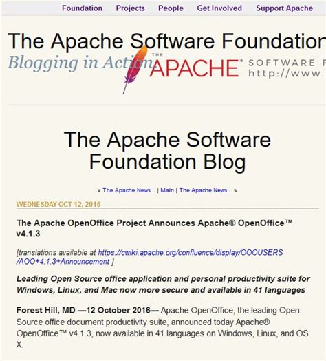 Apache OpenOffice 4 1 3 Release David Yin S Blog