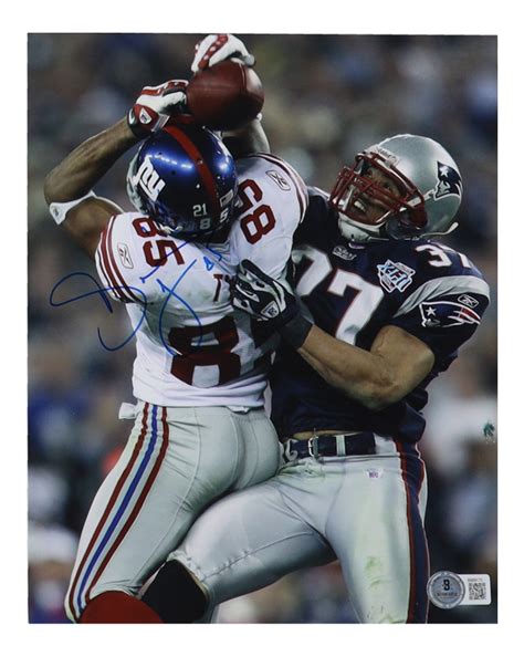 David Tyree Signed Giants 8x10 Photo Beckett Pristine Auction