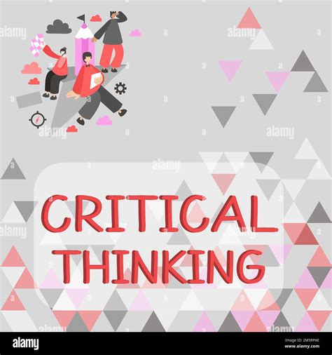 Text Caption Presenting Critical Thinking Business Showcase Sequence