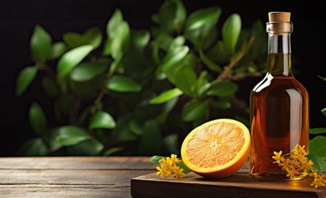 Premium Photo A Bottle Of Orange Liquor