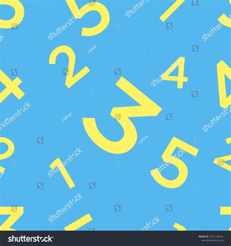 Simple Seamless Number Pattern Math Book Stock Vector Royalty Free Shutterstock