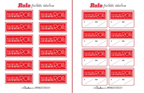 Rolos Printable Valentines