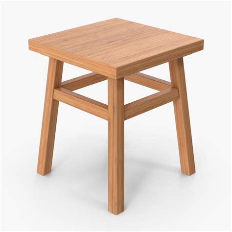 Wodden Stool 3d Model Turbosquid 1846388