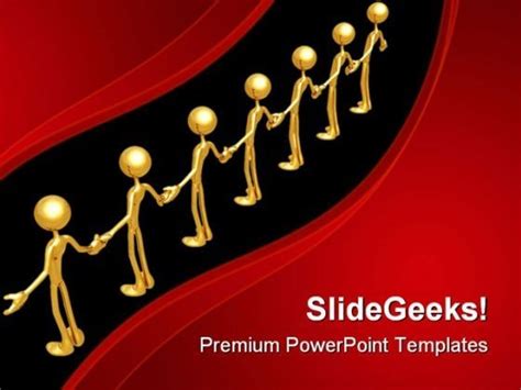 unity chain people powerpoint templates and powerpoint backgrounds 0811