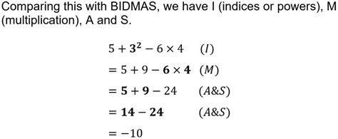 Bidmas Order Of Operations Gcse Maths Quiz To Revise