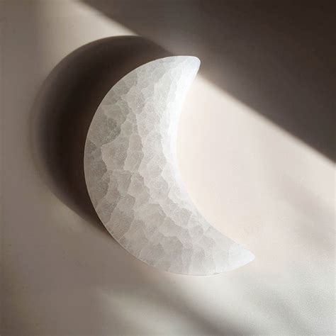 Selenite Mini Moon Crescent Northern Sky