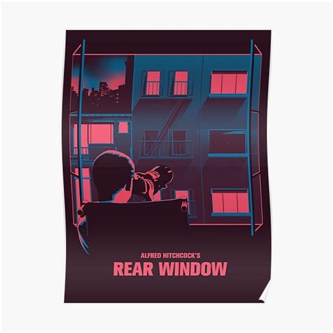 Alfred Hitchcock Rear Window Poster For Sale By Jeromeart Redbubble