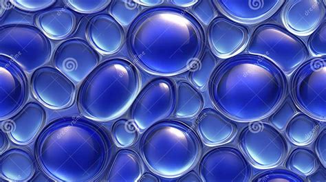 Blue Glass Pattern With Reflective Surfaces For Digital Projects Stock