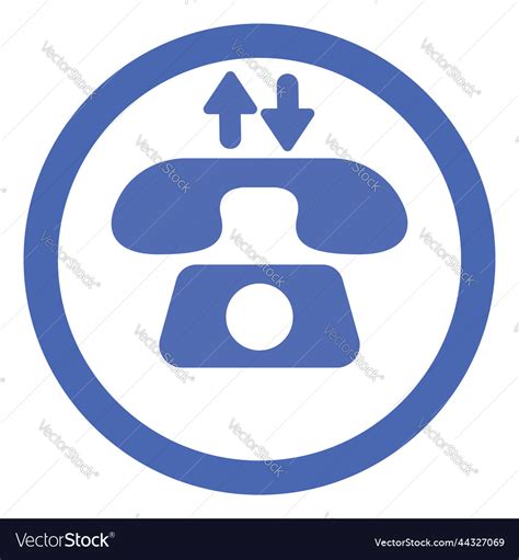 Outgoing Telephone Call On A White Background Vector Image