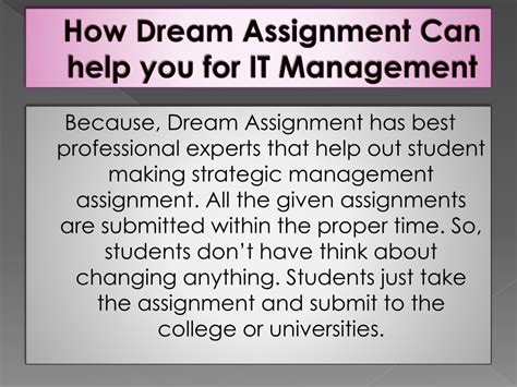 Ppt It Management Assignment Help From Experts Powerpoint