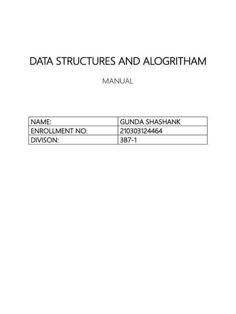 Ds Lab Pdf Computer Programming Theoretical Computer Science