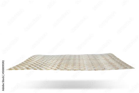 Bamboo Weaving Pattern Woven Rattan Mat Texture For Background And