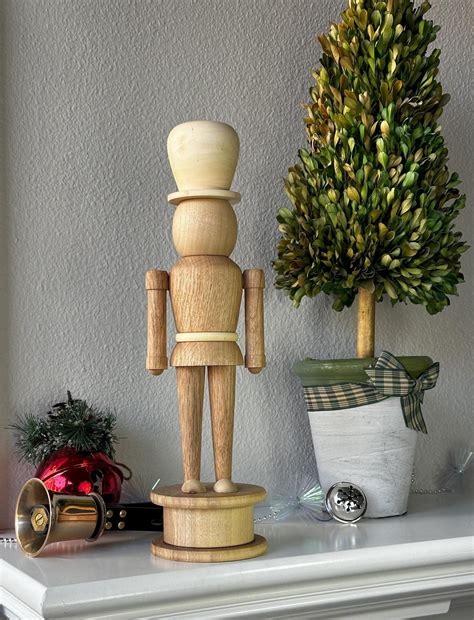 Wooden Nutcracker Modern Style Etsy