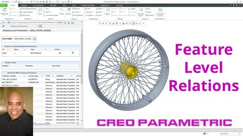 creo parametric feature level relations demo youtube