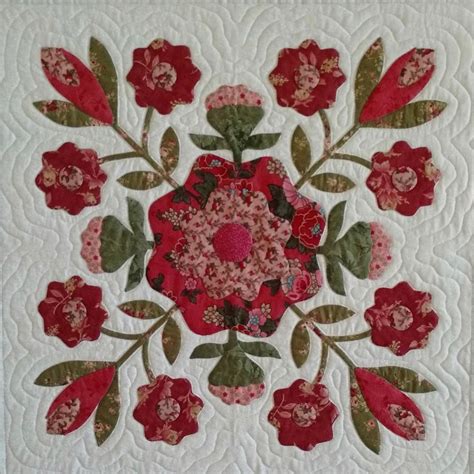 Flower Applique Quilt Etsy
