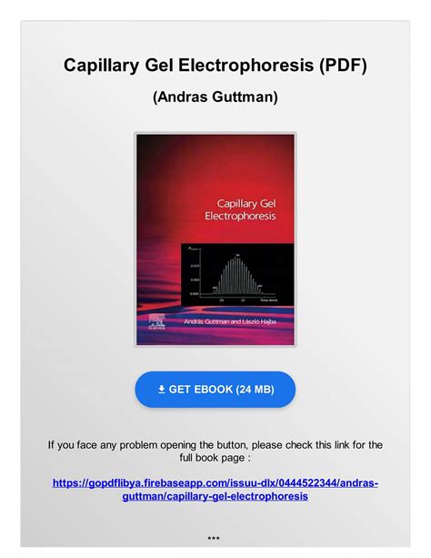 Pdf Free Capillary Gel Electrophoresis By Andras Guttman By