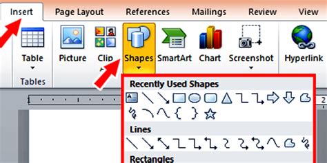 Cara Menggambar Menggunakan Shapes Microsoft Office Word Media Edukatif