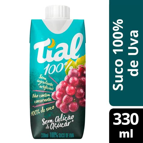 Suco Tial 100 Natural sabor Uva Distribuidora São Miguel