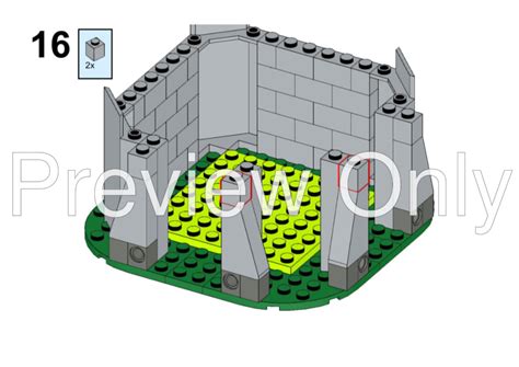 Lego Moc Modular Castle Corner Tower By Brickcastlefan Rebrickable
