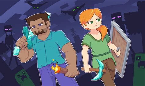 Steve And Alex Minecraft Know Your Meme