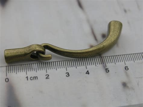 5 Sets 50mm Antique Brass Hook Clasp For Bracelet Design Etsy
